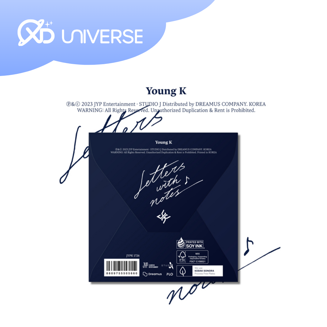 Day6 Young K - [Letters with notes] (Digipack Ver.) – XD UNIVERSE