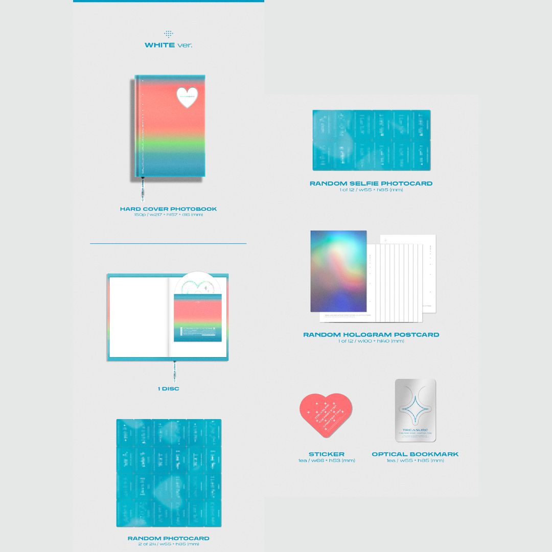 TREASURE - 2nd SINGLE ALBUM [THE FIRST STEP : CHAPTER TWO] (WHITE Ver ...