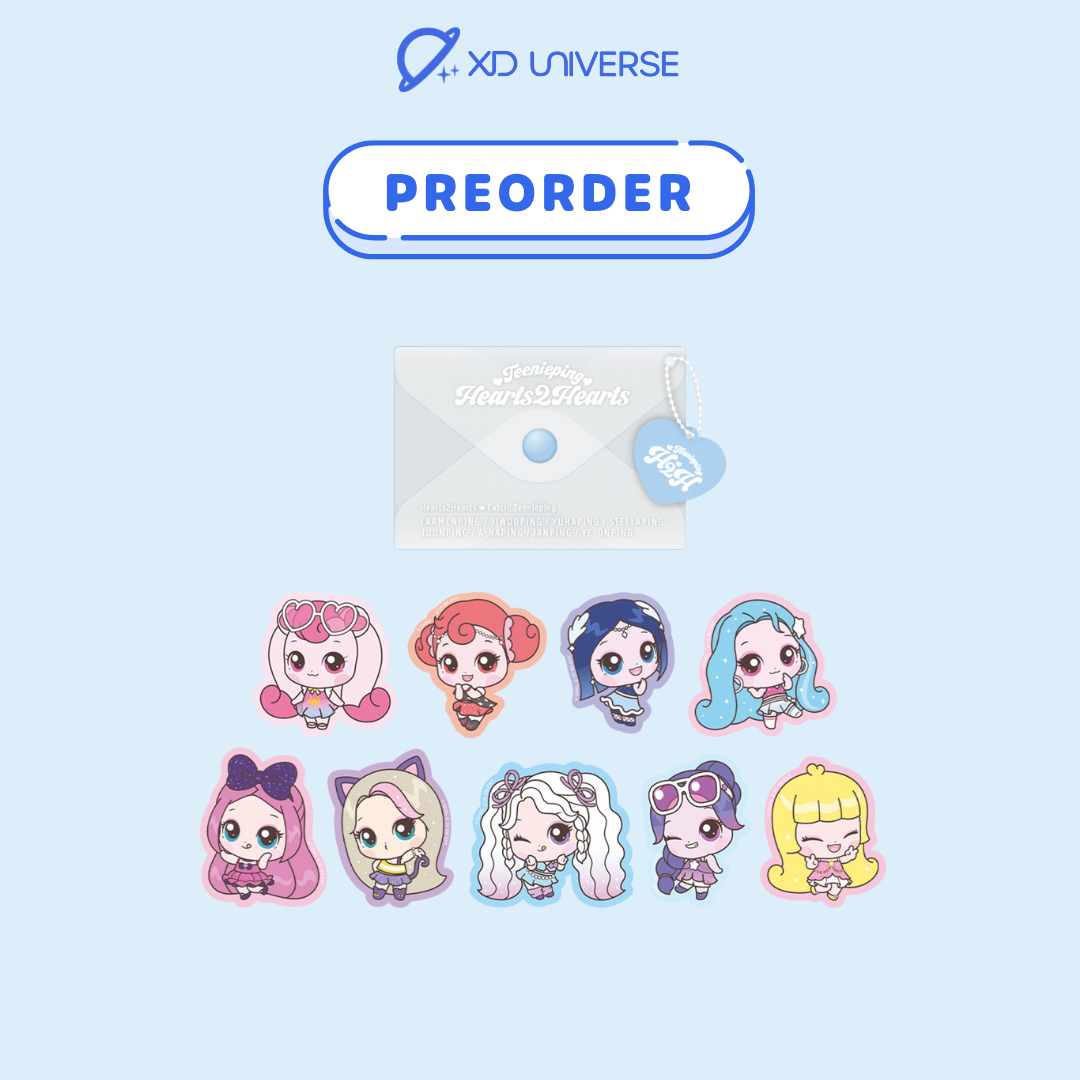 [PREORDER] Teenieping X Hearts2Hearts OFFICIAL MD - Sticker Pouch Set ...