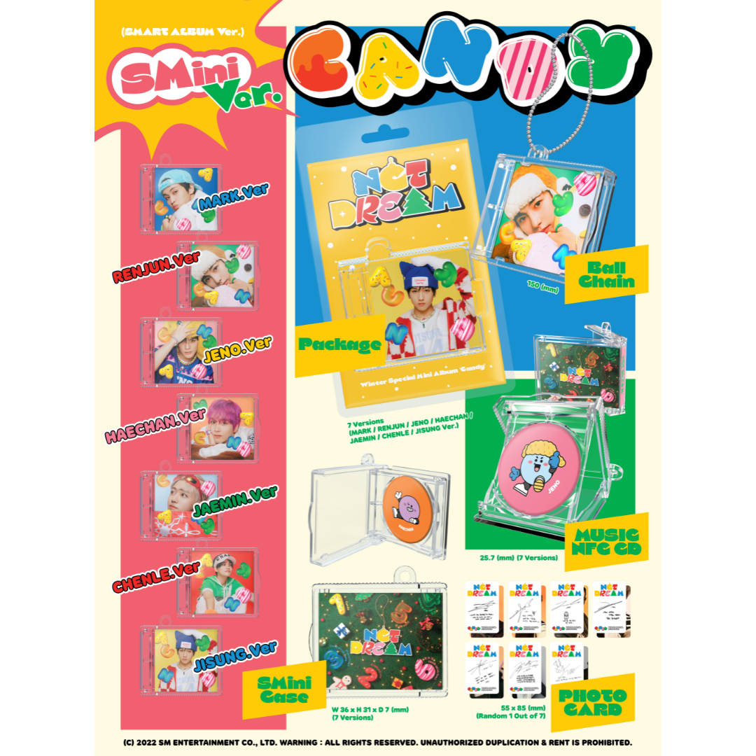 NCT DREAM Winter Special Mini Album [Candy] (SMini Ver.) (Smart Album ...