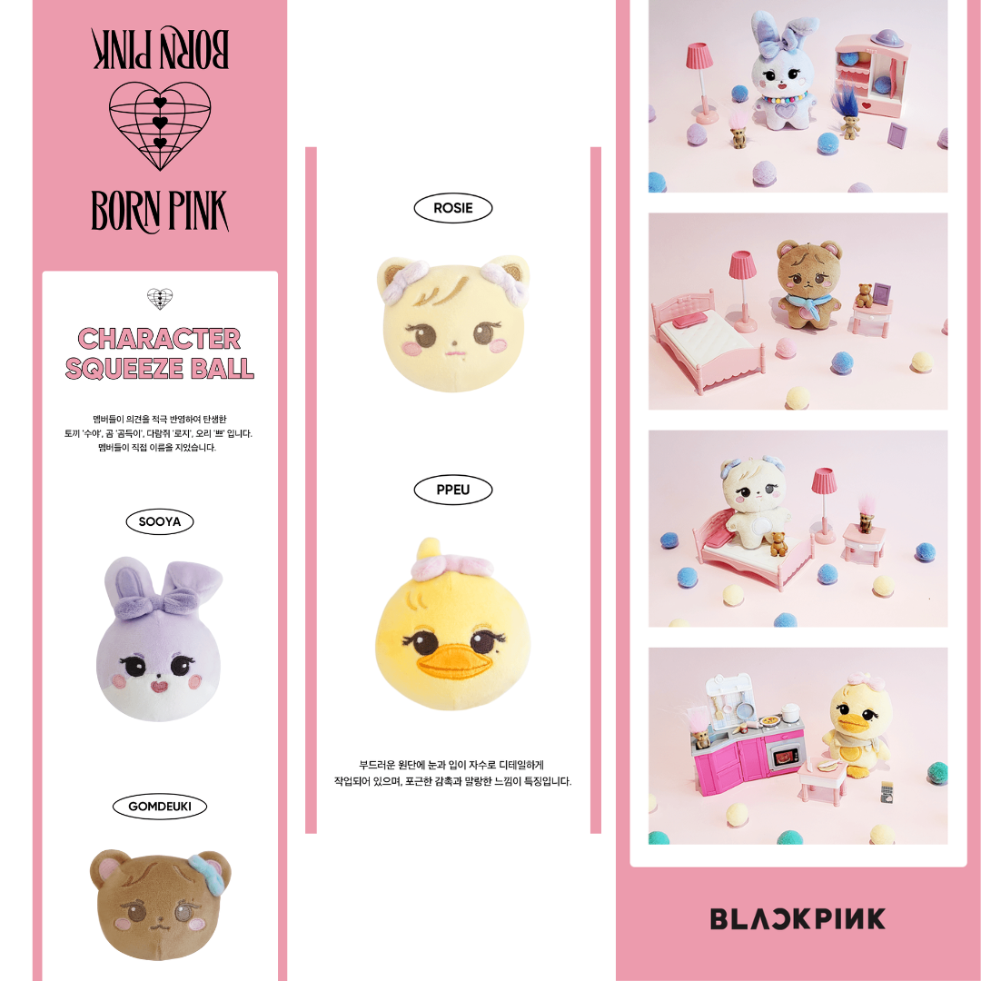 [BPTOUR] BLACKPINK CHARACTER SQUEEZE BALL – XD UNIVERSE